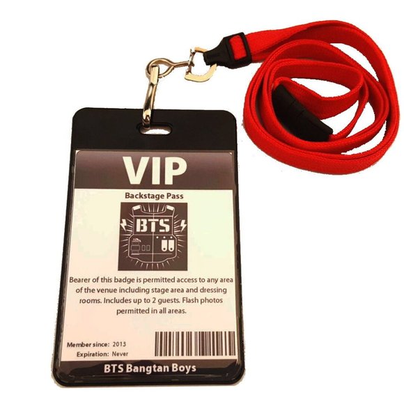 Holiday | Bts Bangtan Boys Novelty Vip Backstage Concert Pass Id Badge ...